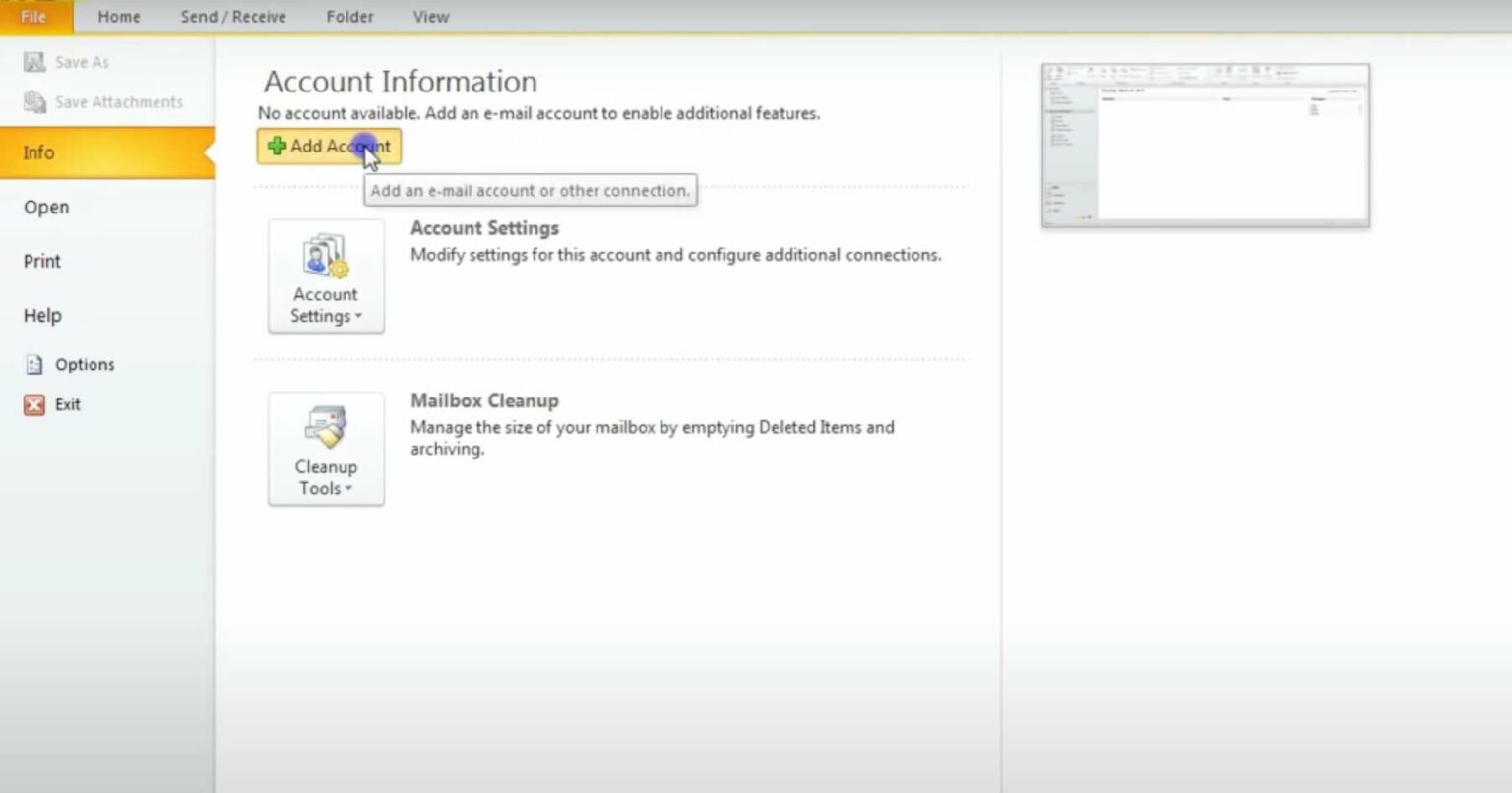 How to Add a Gmail Account to Outlook 2010-2016 - Codeless