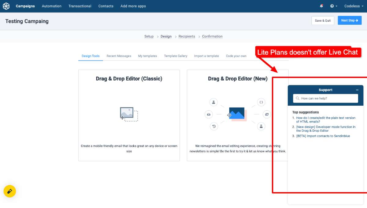 SendinBlue Review - Read Before Buying It (2025) - Codeless