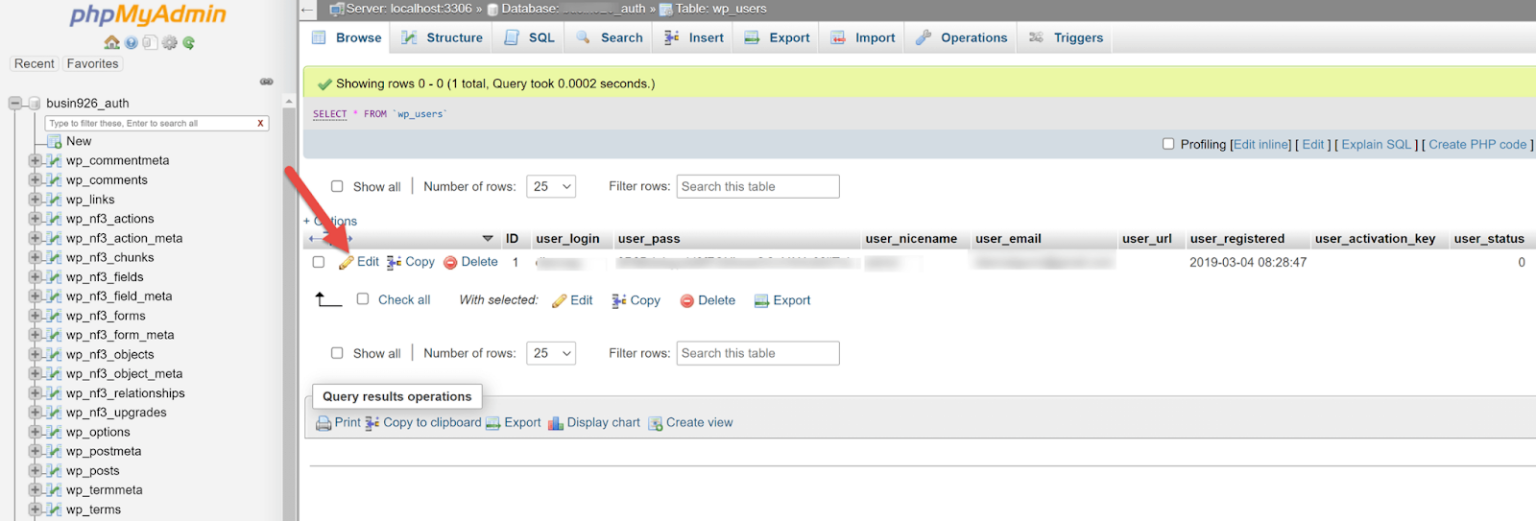 How to Reset a WordPress Password from phpMyAdmin - Codeless
