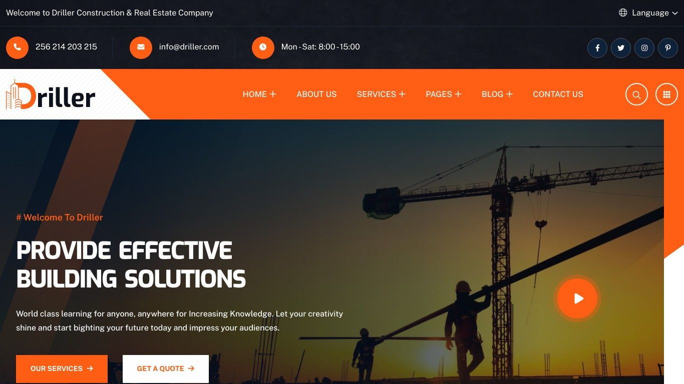 25 Best Construction Company WordPress Themes 2023