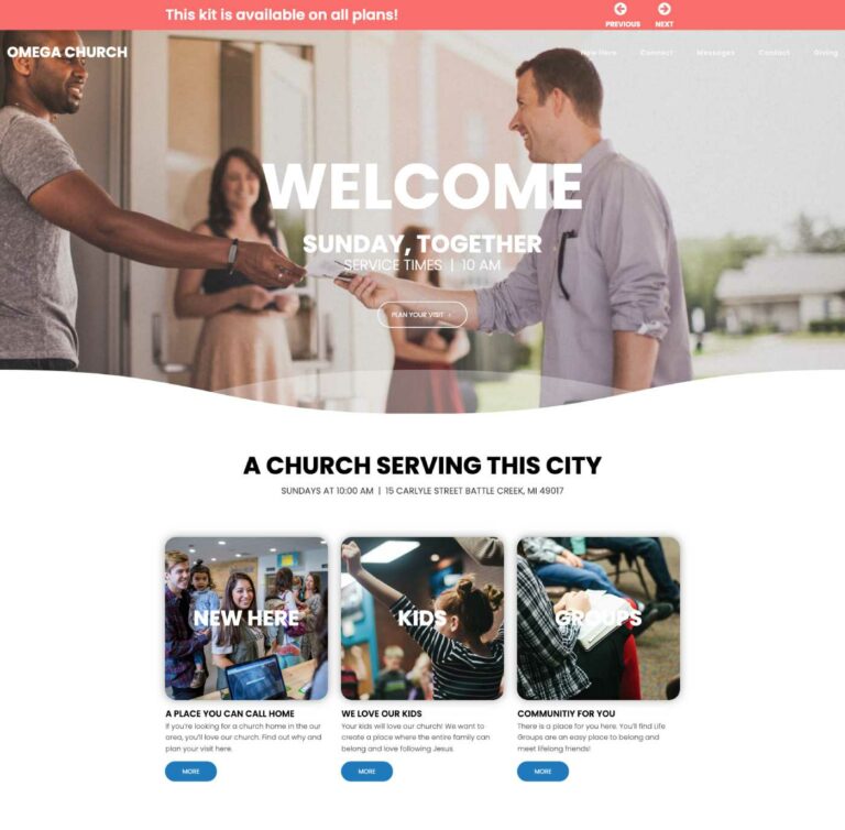 7 Best Church Website Builders 2025 (Compared) - Codeless